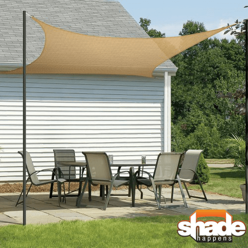 SHADE HAPPENS Deluxe Shade Sail | Dune - Shadeclothstore.com